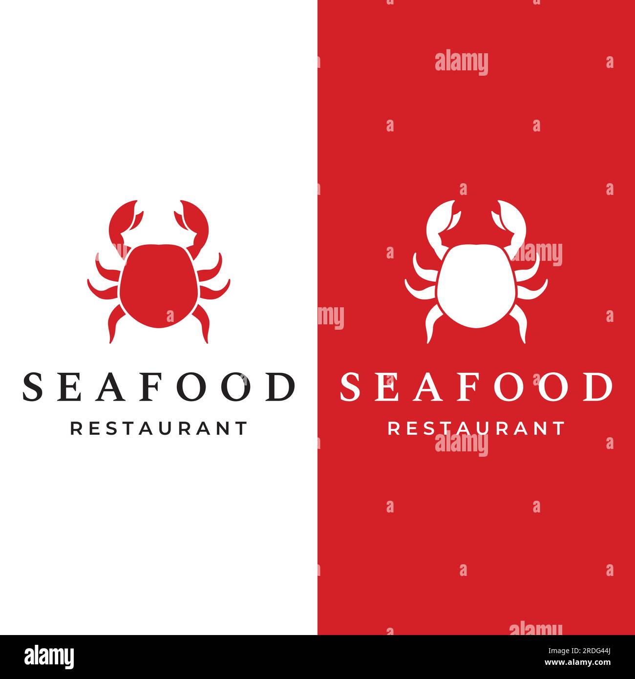 Abstract crab or seafood logo for business, restaurant and shop Stock ...