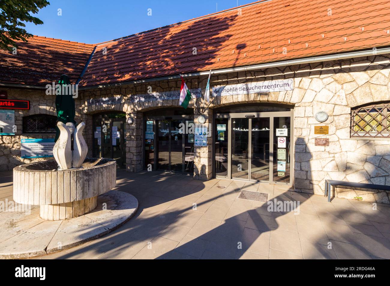 Entrance of Tapolca Lake Cave Visitor Centre, Tapolca, Hungary Stock ...
