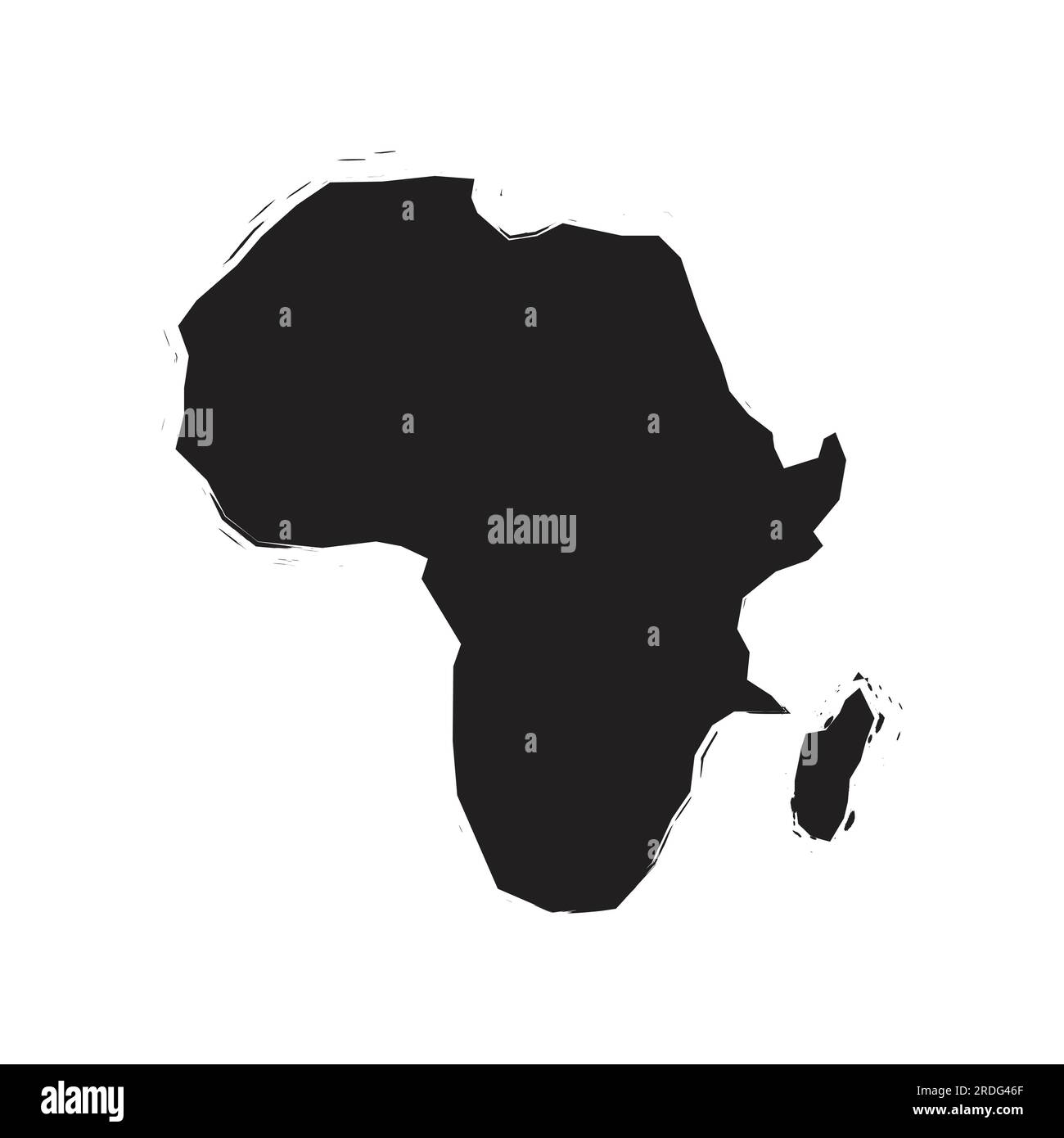 African continent map abstract logo, africa travel and tours. With ...