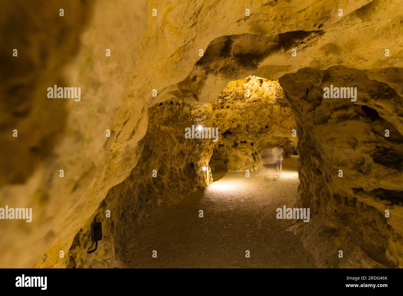 Tapolca Lake Cave Visitor Centre, in the caves below the town, Tapolca ...