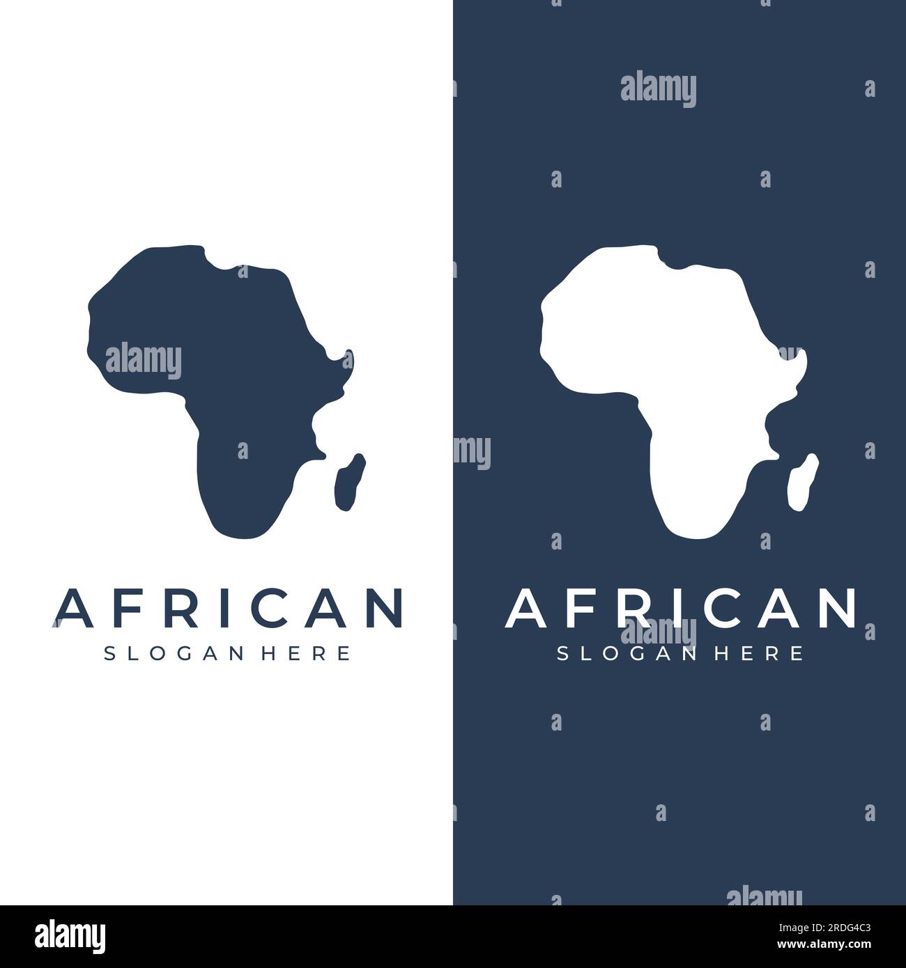 African continent map abstract logo, africa travel and tours. With ...