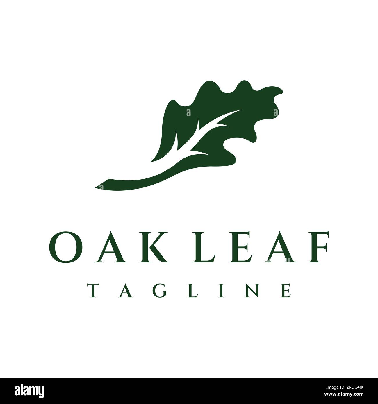 Autumn oak leaf logo and oak tree logo. With editing vector ...