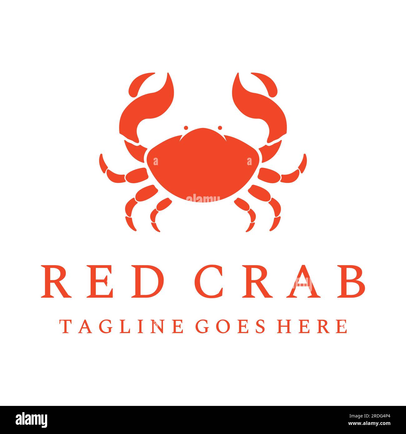 Abstract crab or seafood logo for business, restaurant and shop Stock ...