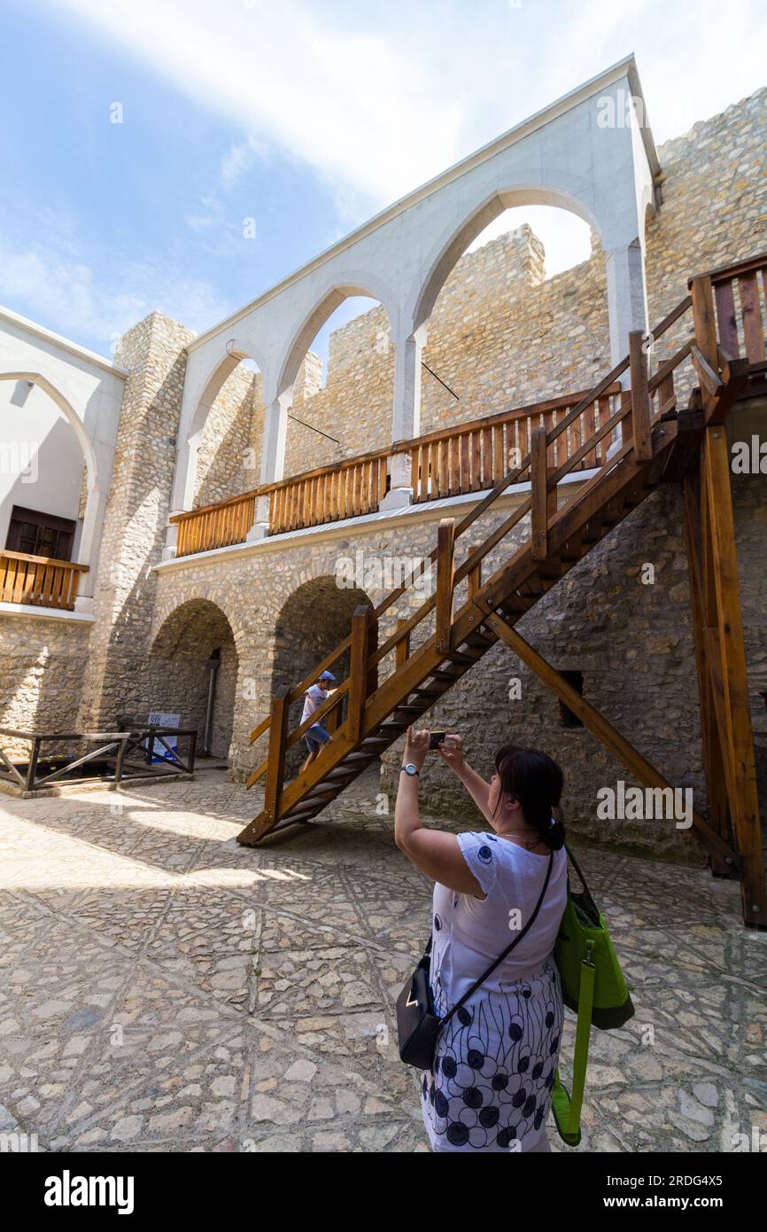 Rebuilt inner court of Kinizsi var (Kinizsi Castle) originated from ...