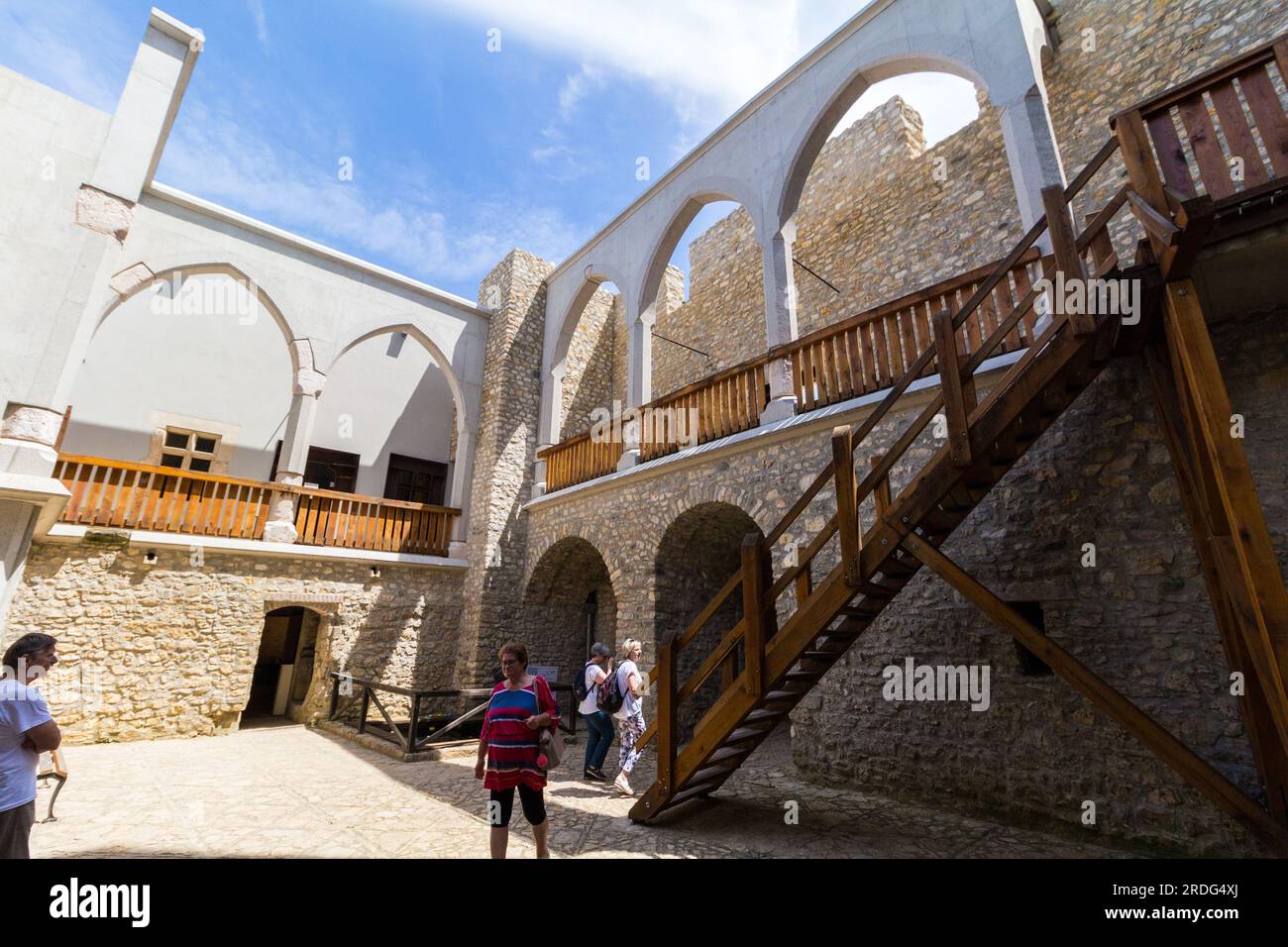 Rebuilt inner court of Kinizsi var (Kinizsi Castle) originated from ...