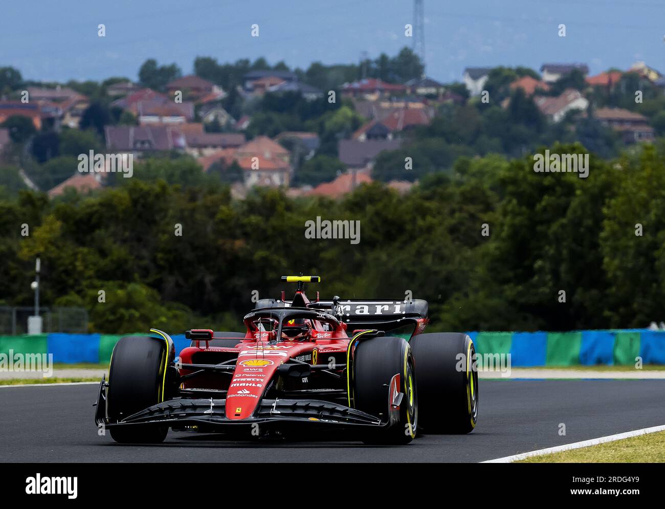 BUDAPEST - 21/07/2023, Carlos Sainz (Ferrari) in action during the 1st ...