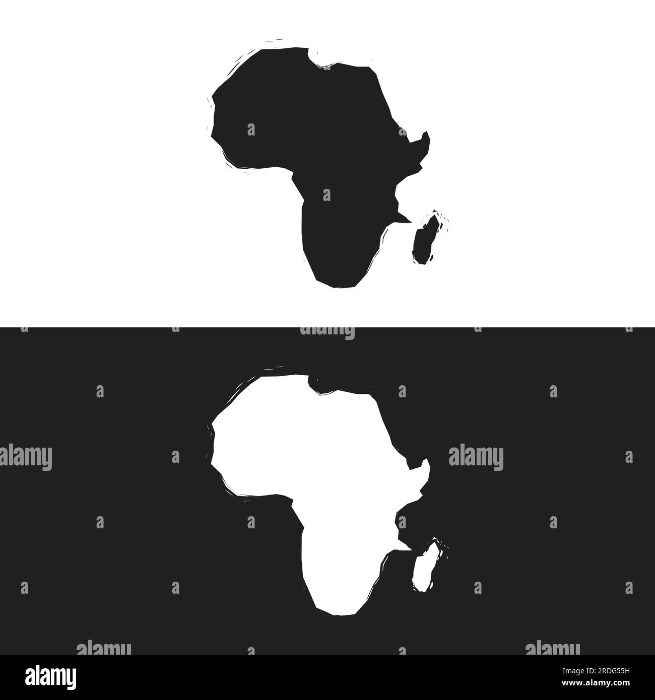 African continent map abstract logo, africa travel and tours. With ...