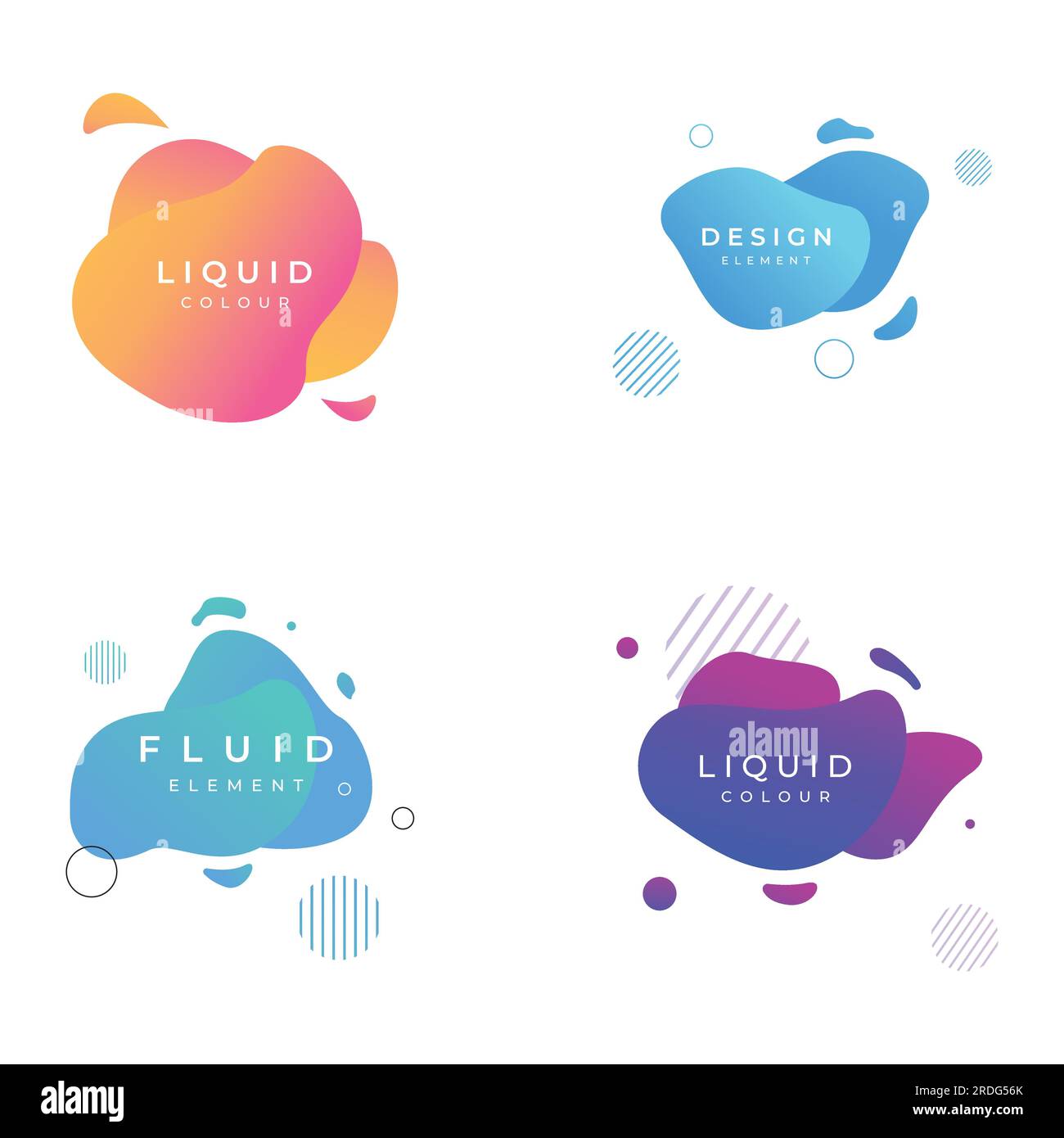 Modern colorful geometric fluid splash element abstract logo creative ...