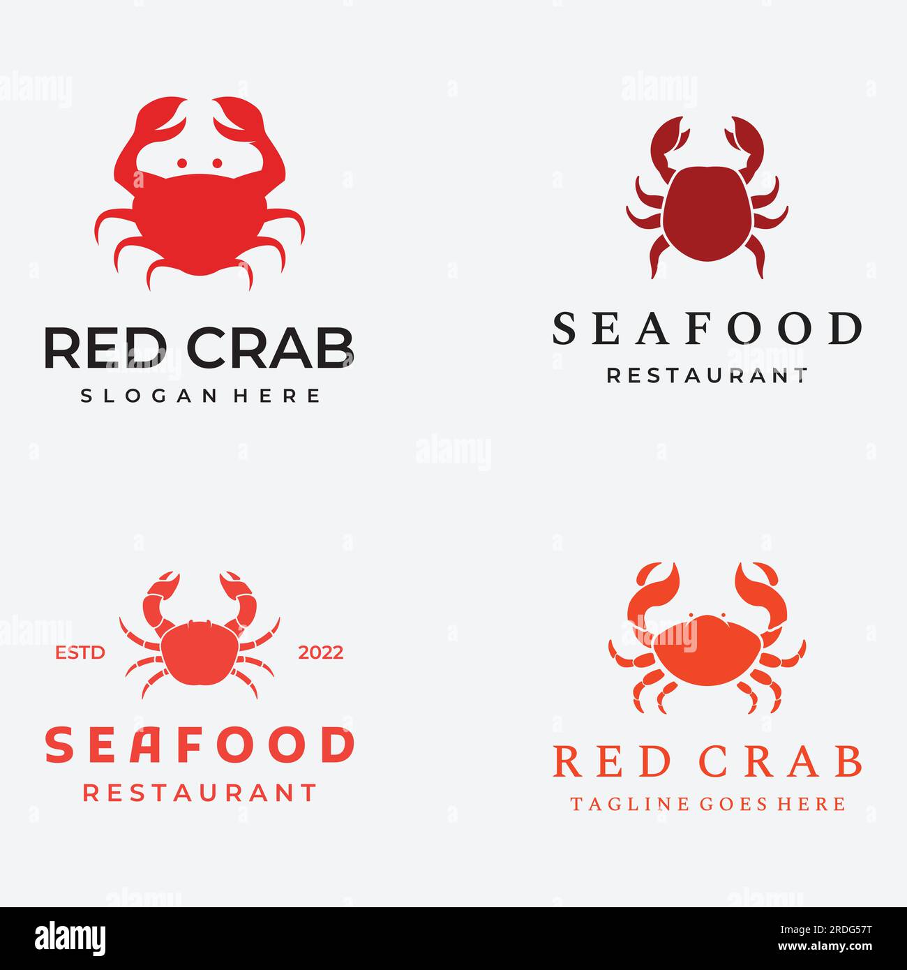 Abstract crab or seafood logo for business, restaurant and shop Stock ...