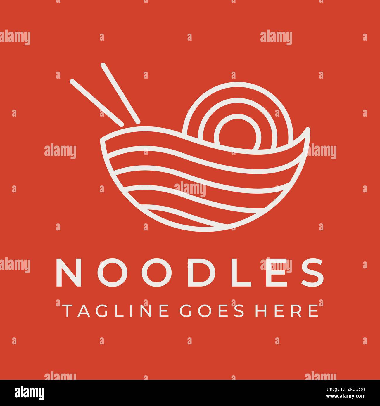 Logo design for delicious Chinese and Japanese noodle soup and ramen ...