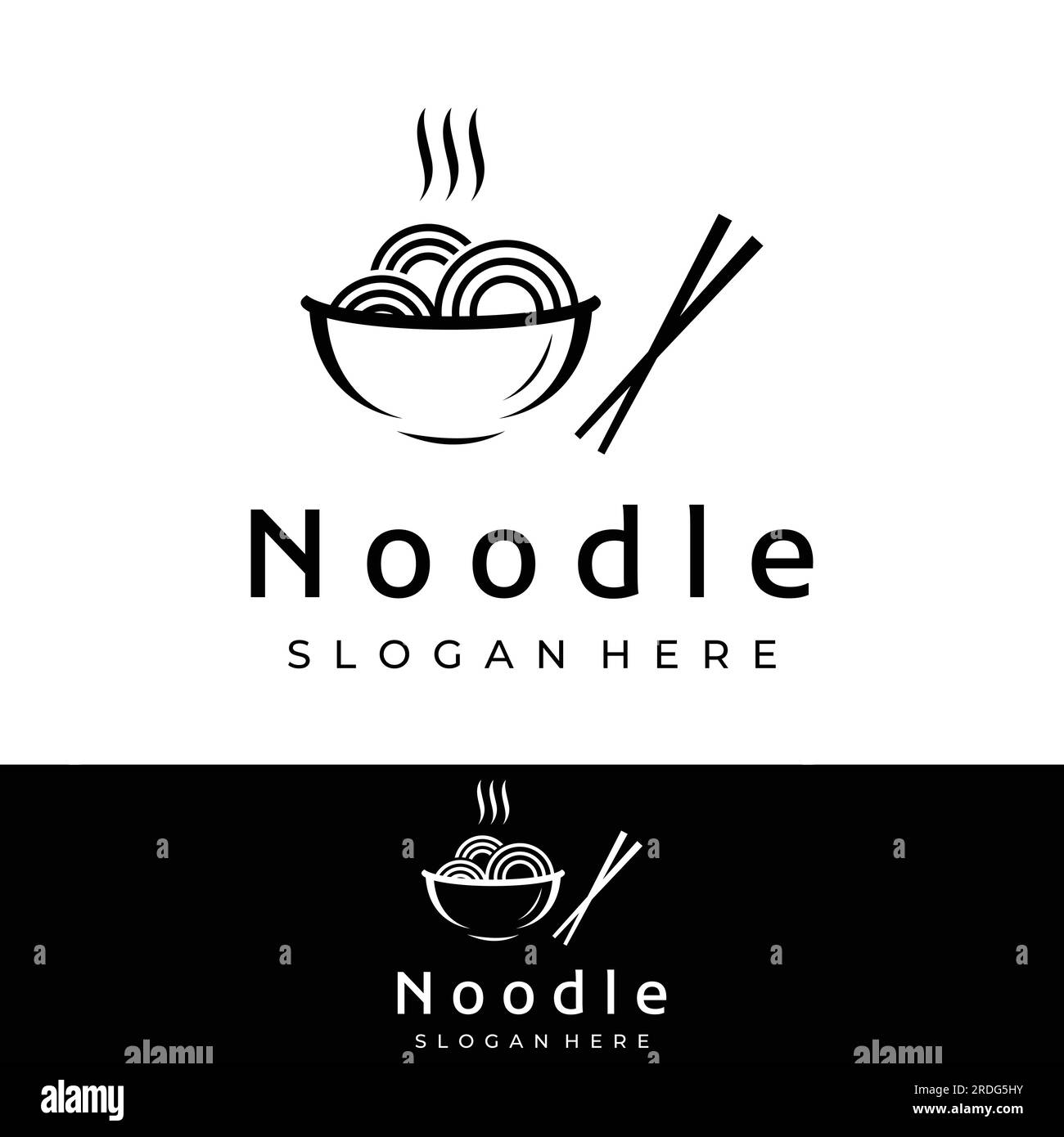 Logo design for delicious Chinese and Japanese noodle soup and ramen ...