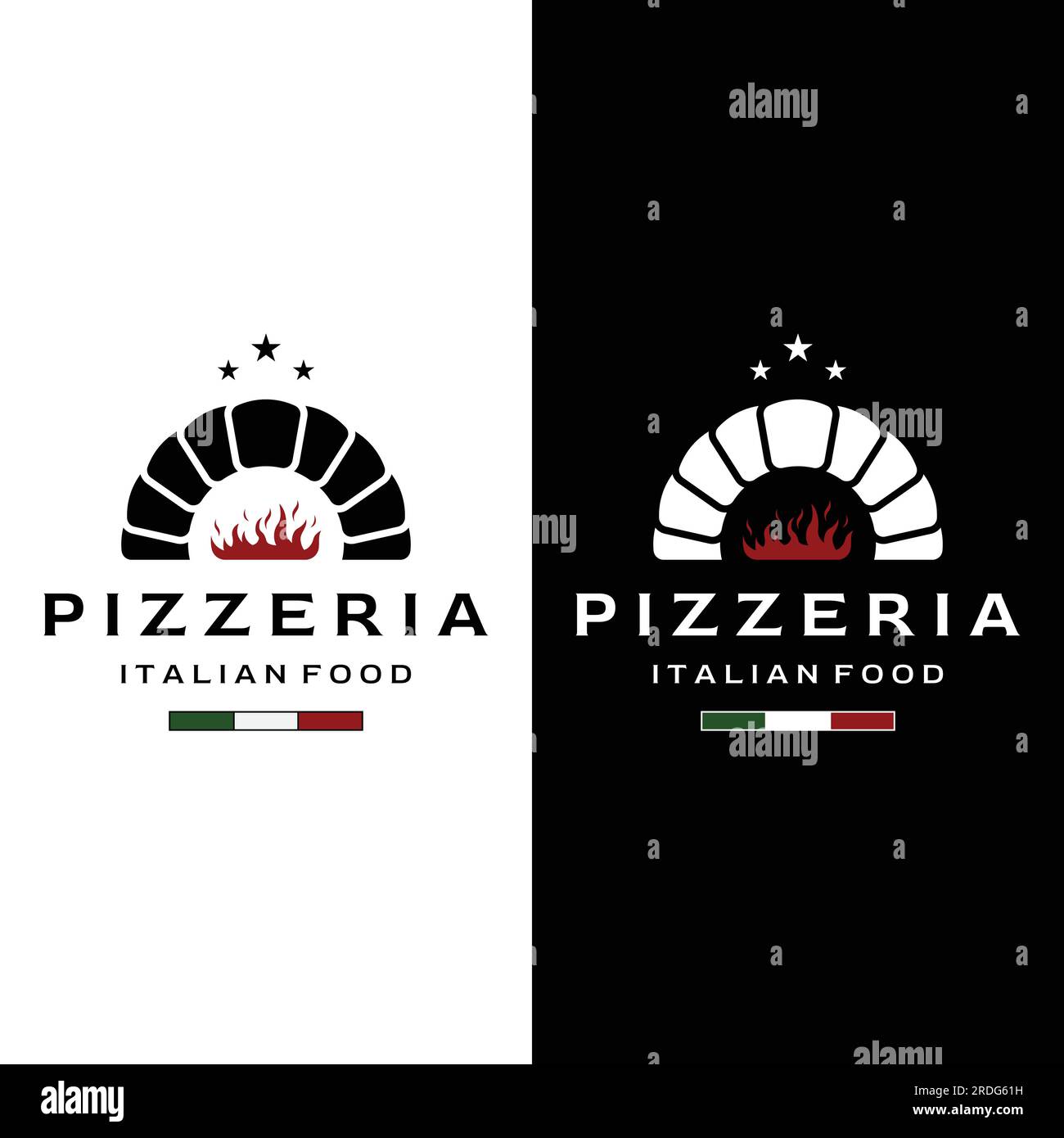 Delicious and delicious italian food logo design .With vintage food ...