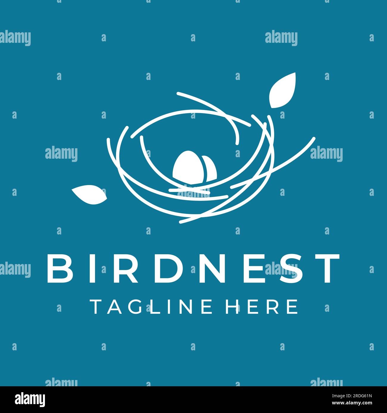 Bird In Nest Logo Bird Nest Logo Bird House Shelter V14