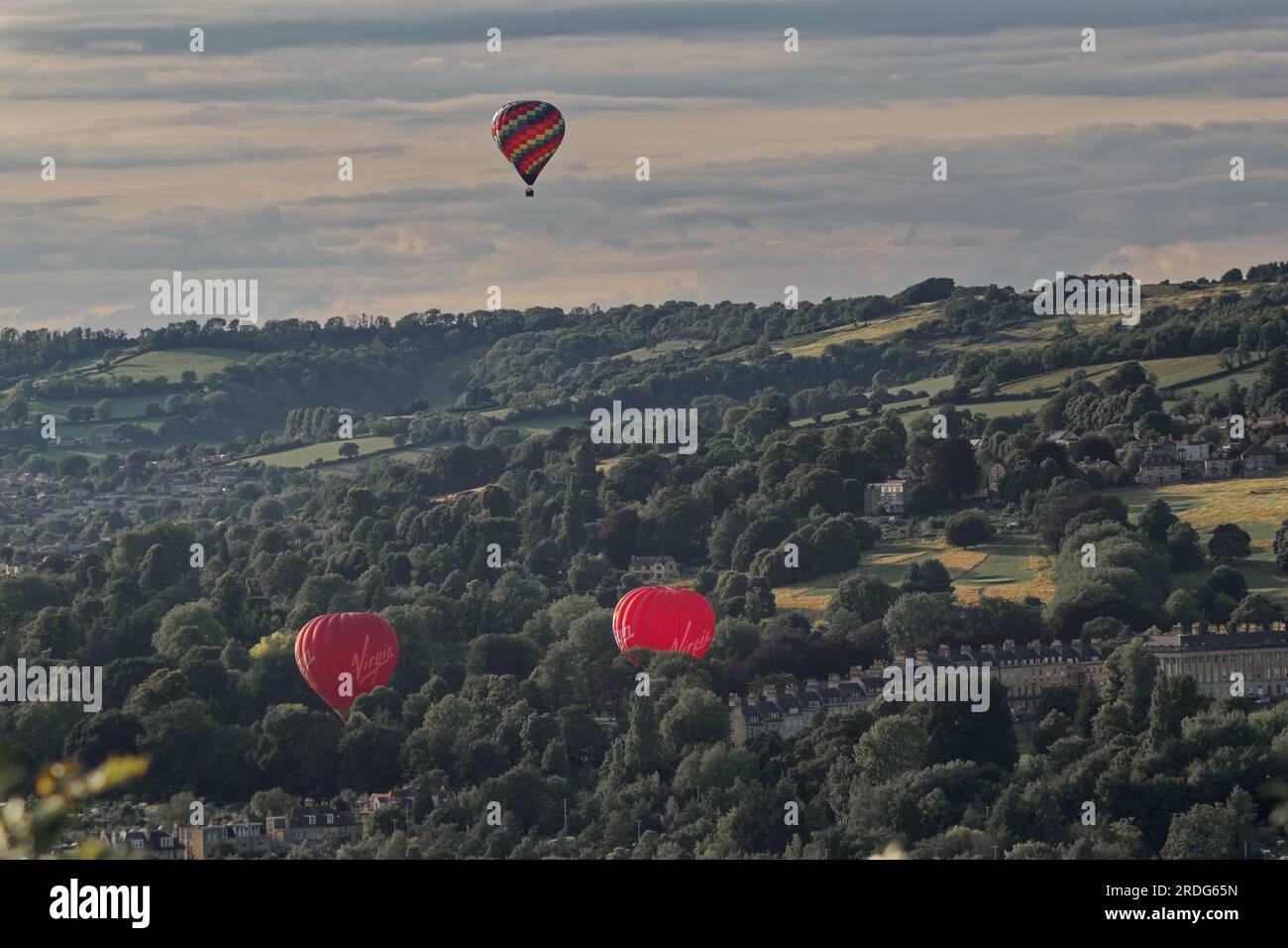 hot air balloons in Bath Stock Photo - Alamy