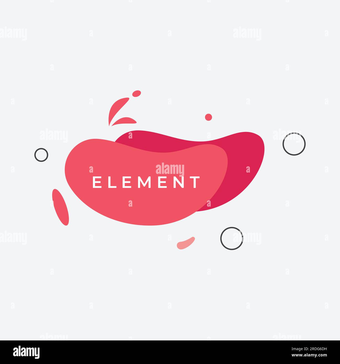 Modern colorful geometric fluid splash element abstract logo creative ...