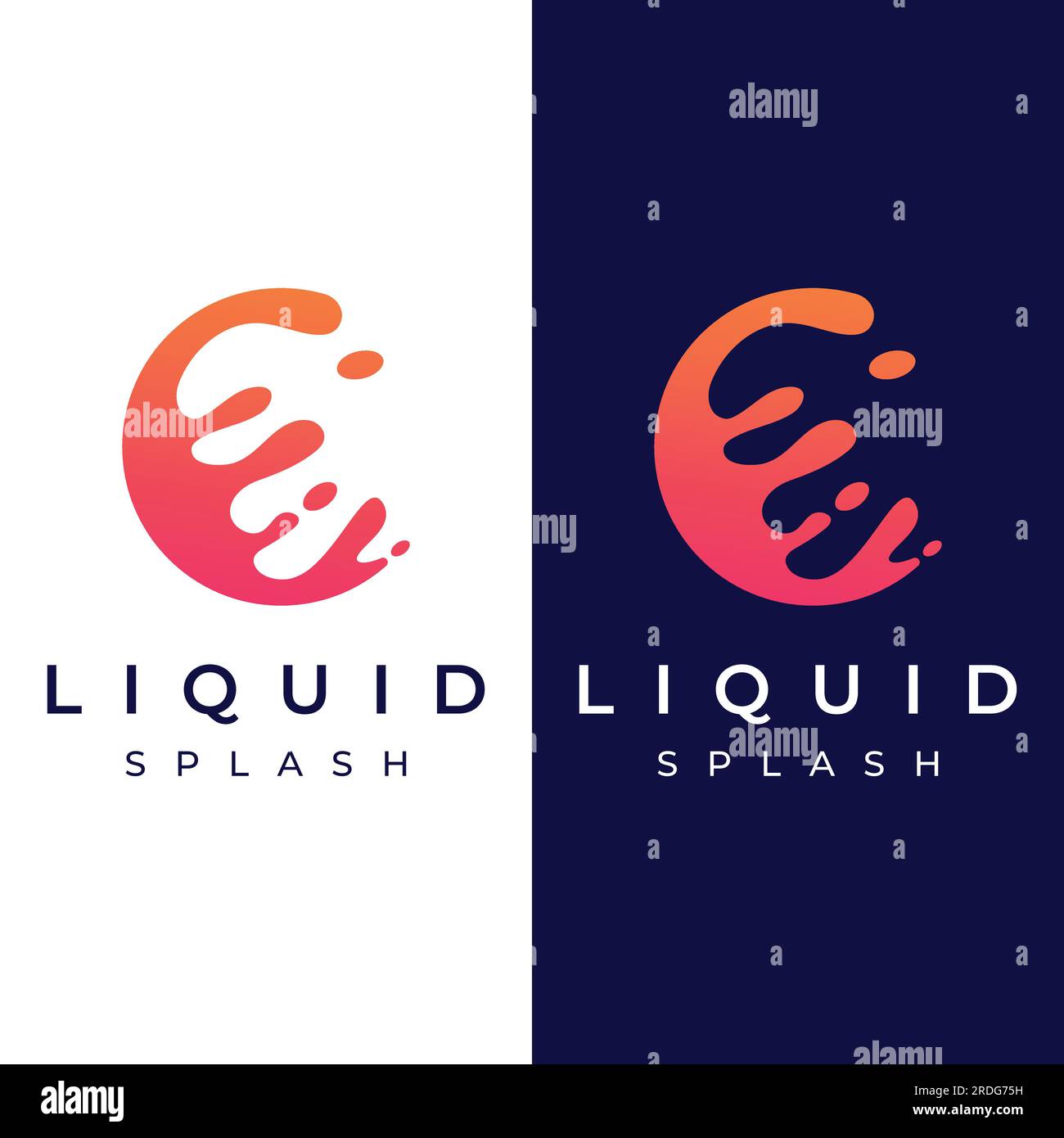 Modern colorful geometric fluid splash element abstract logo creative ...