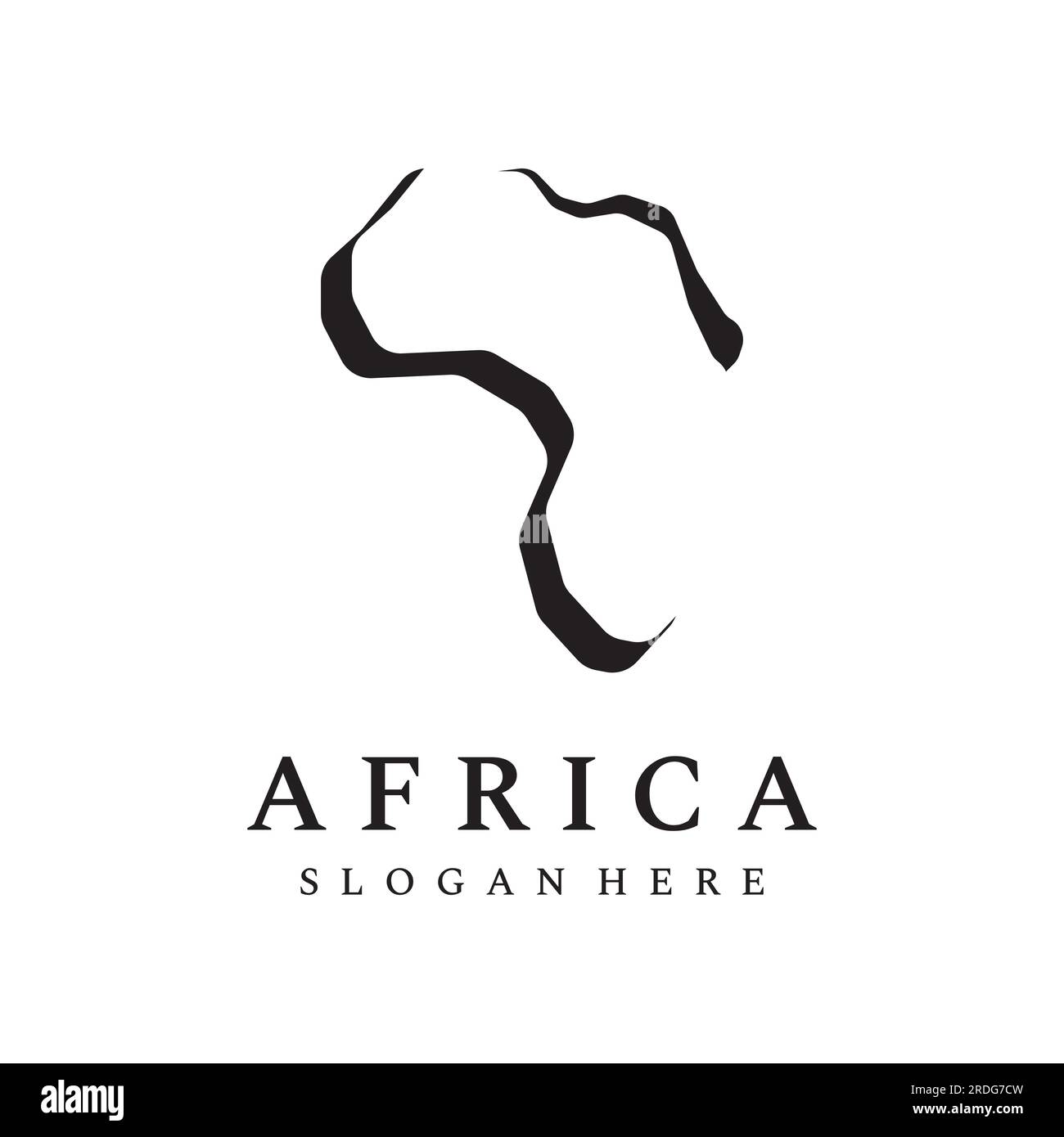 African continent map abstract logo, africa travel and tours. With vector design concept Stock ...