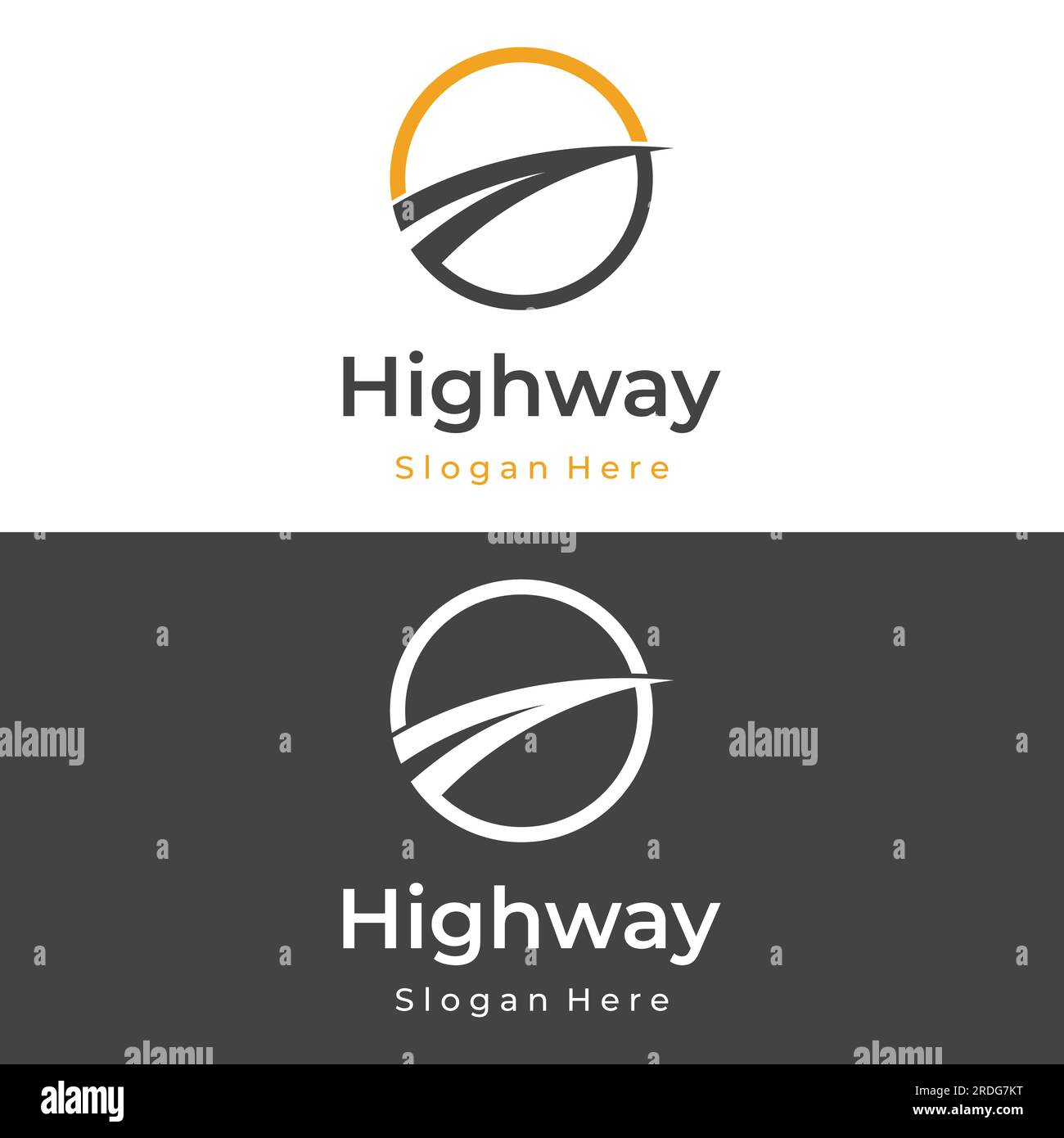 Highway logo design, asphalt road route, traffic. Logo can be for ...