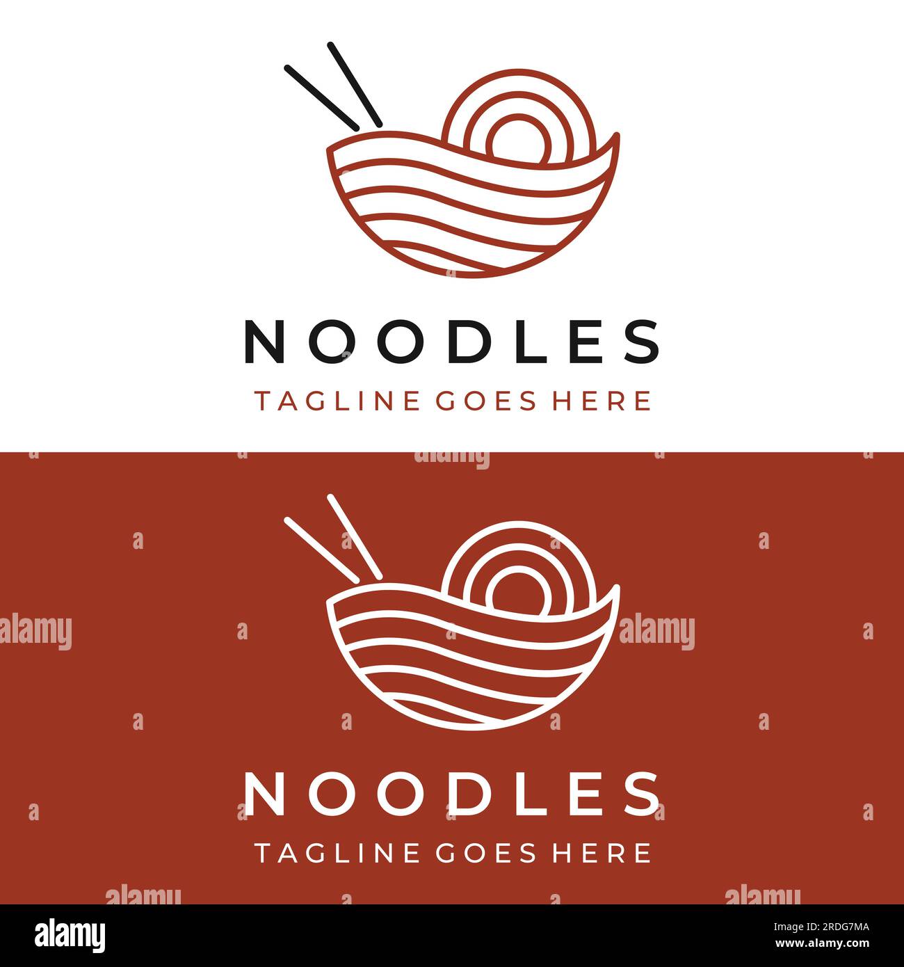 Logo design for delicious Chinese and Japanese noodle soup and ramen ...