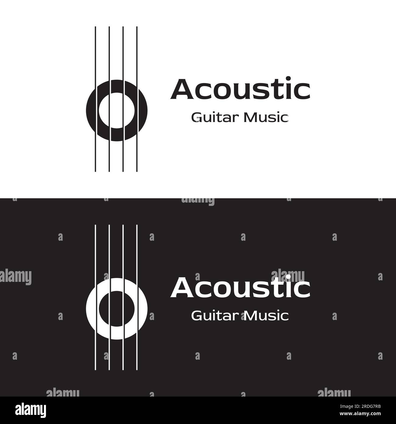 Simple shape guitar musical instrument logo, music, band, live music ...