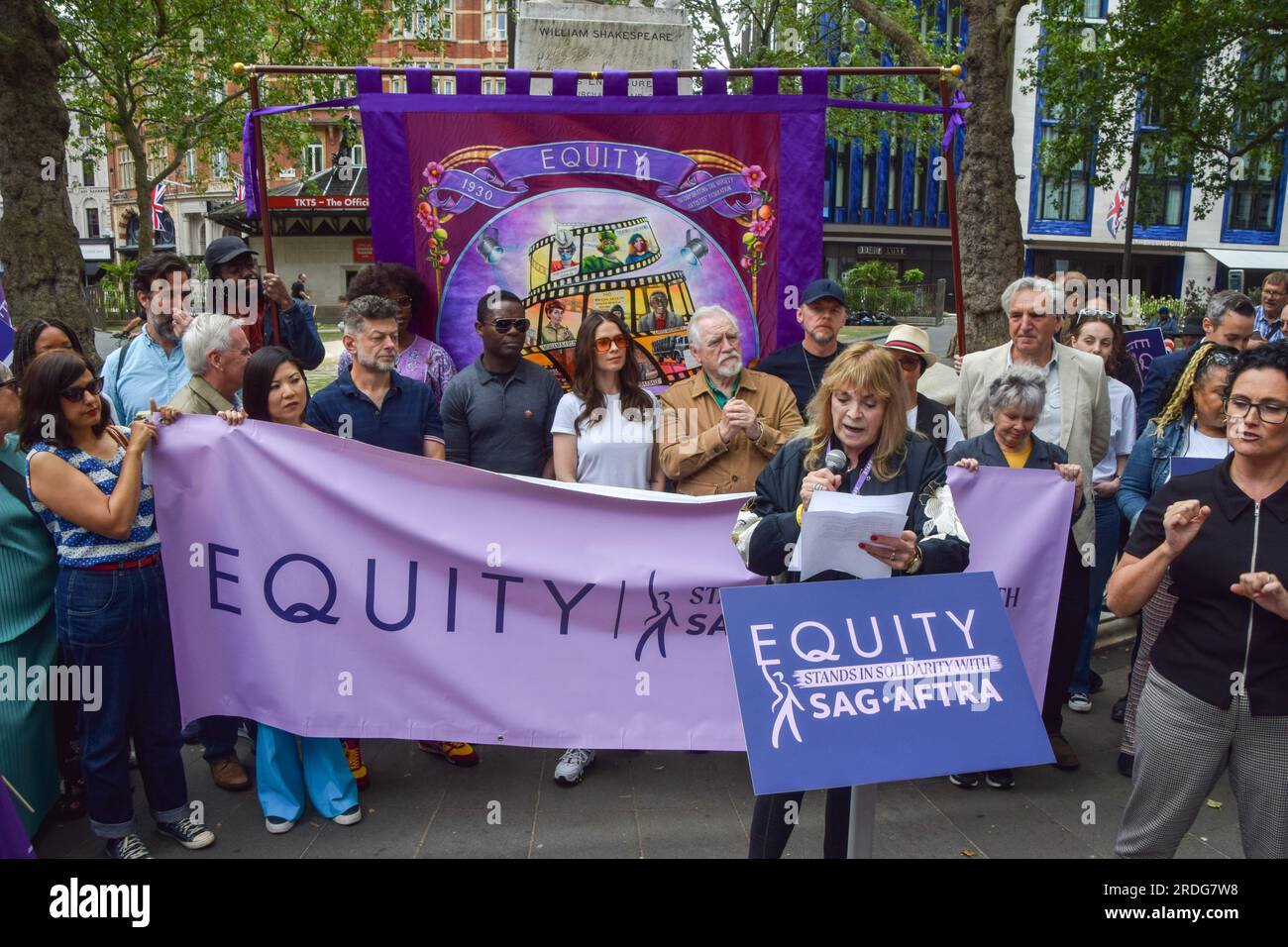 London, England, UK. 21st July, 2023. Equity President LYNDA ROOKE ...