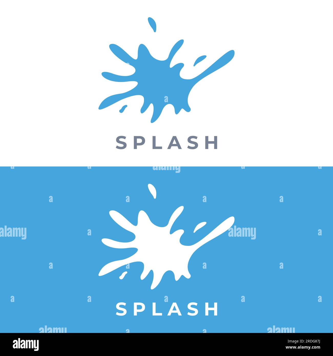 Modern colorful geometric fluid splash element abstract logo creative ...