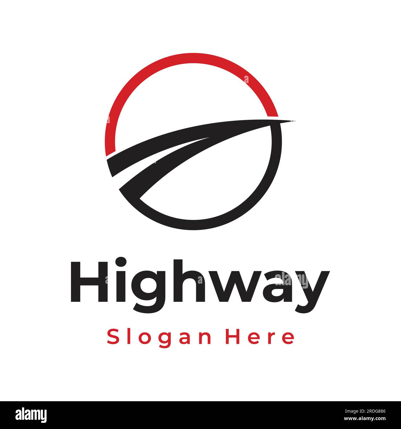 Highway logo design, asphalt road route, traffic. Logo can be for ...