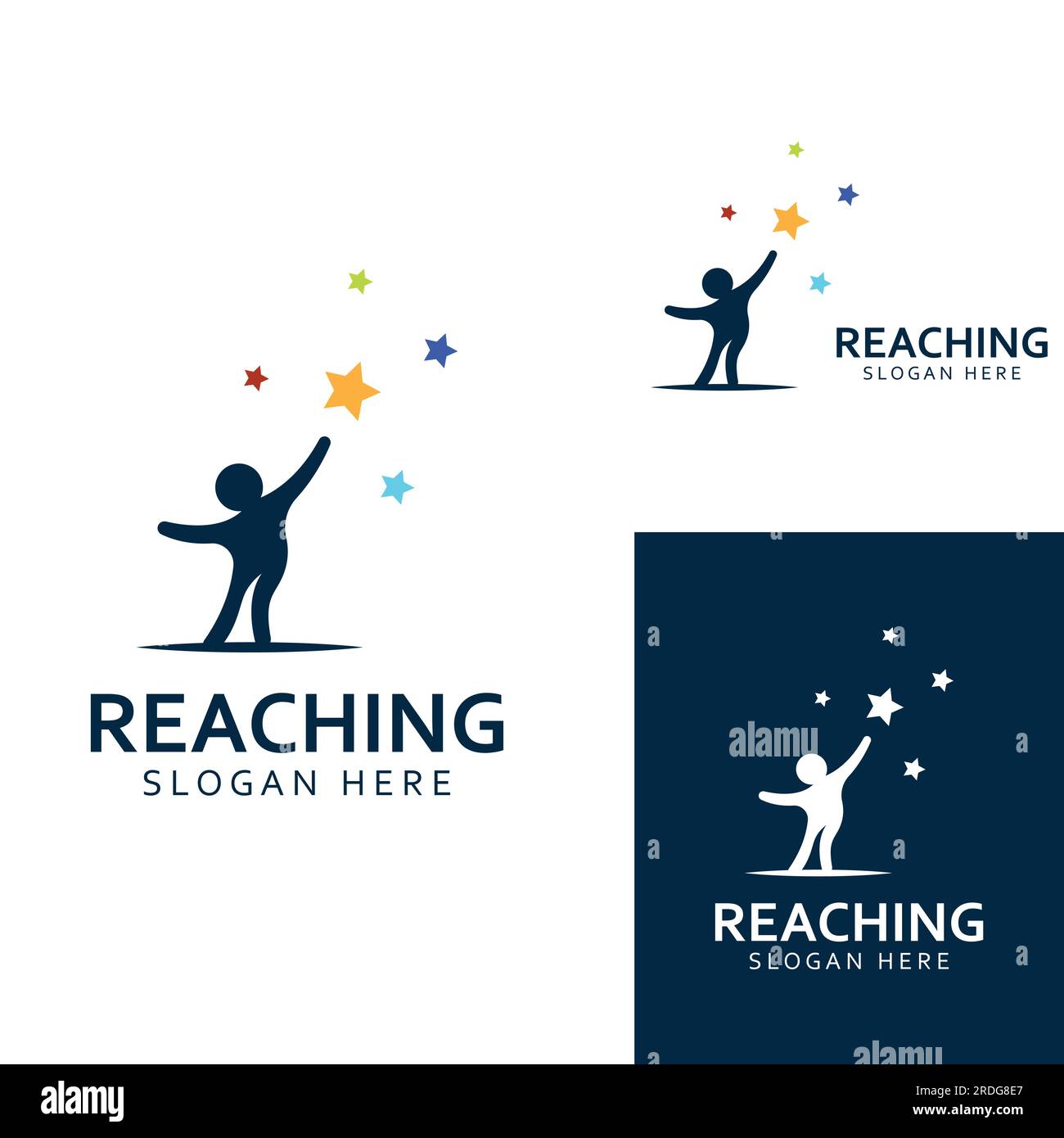A logo to reach the stars or a logo to reach a dream or goal. Logo ...