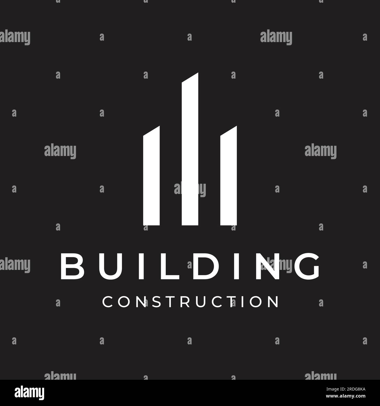 Logos of modern and elegant luxury apartment buildings, houses, hotels ...