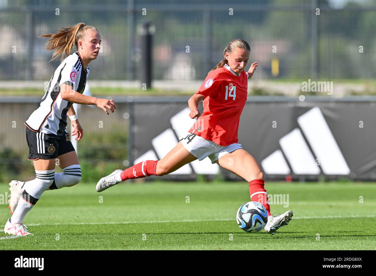 Tubize, Belgium. 18th July, 2023. Laura Gloning (20) of Germany and ...