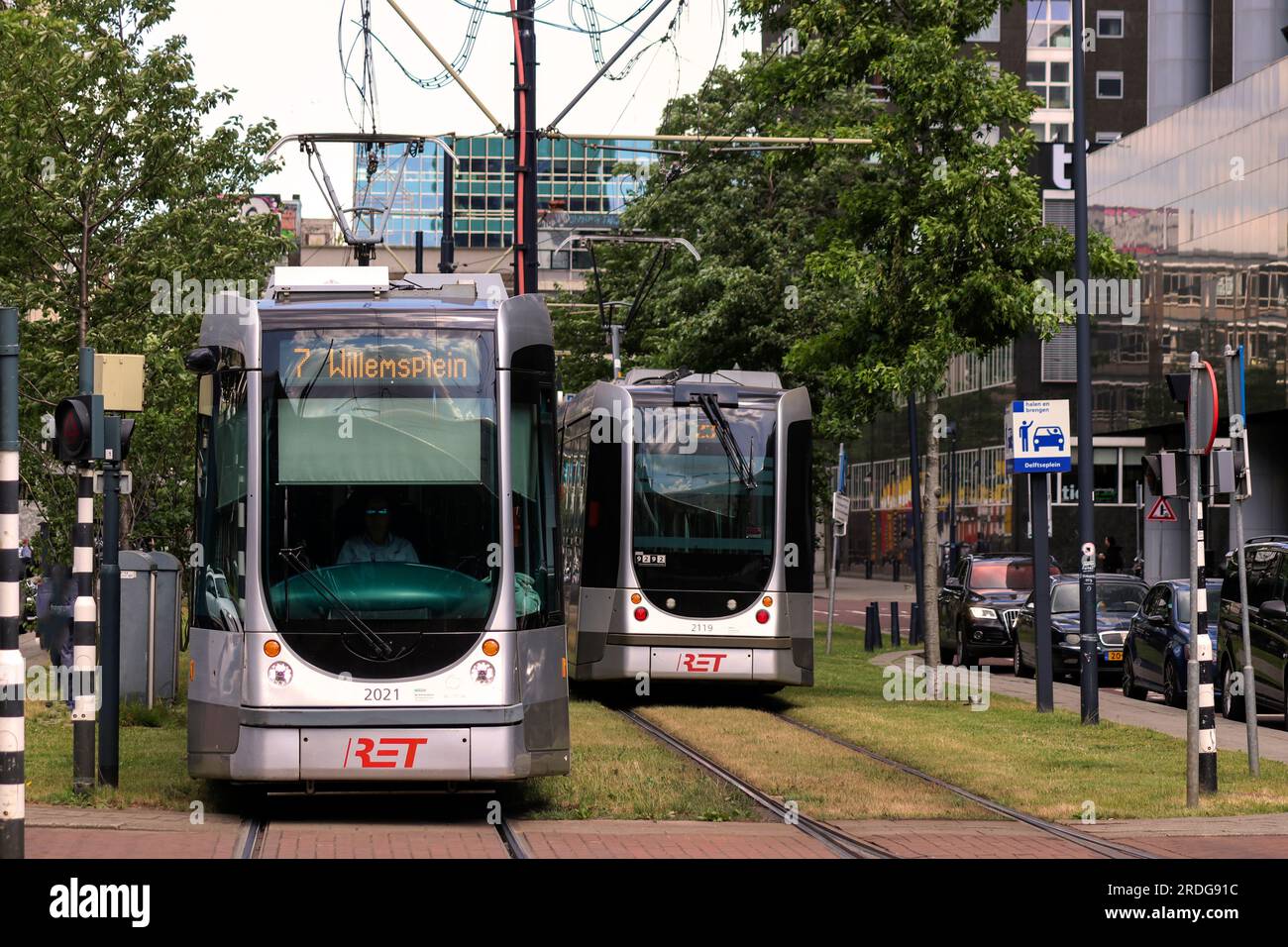 Tram tramway transport rotterdam hi-res stock photography and images - Alamy
