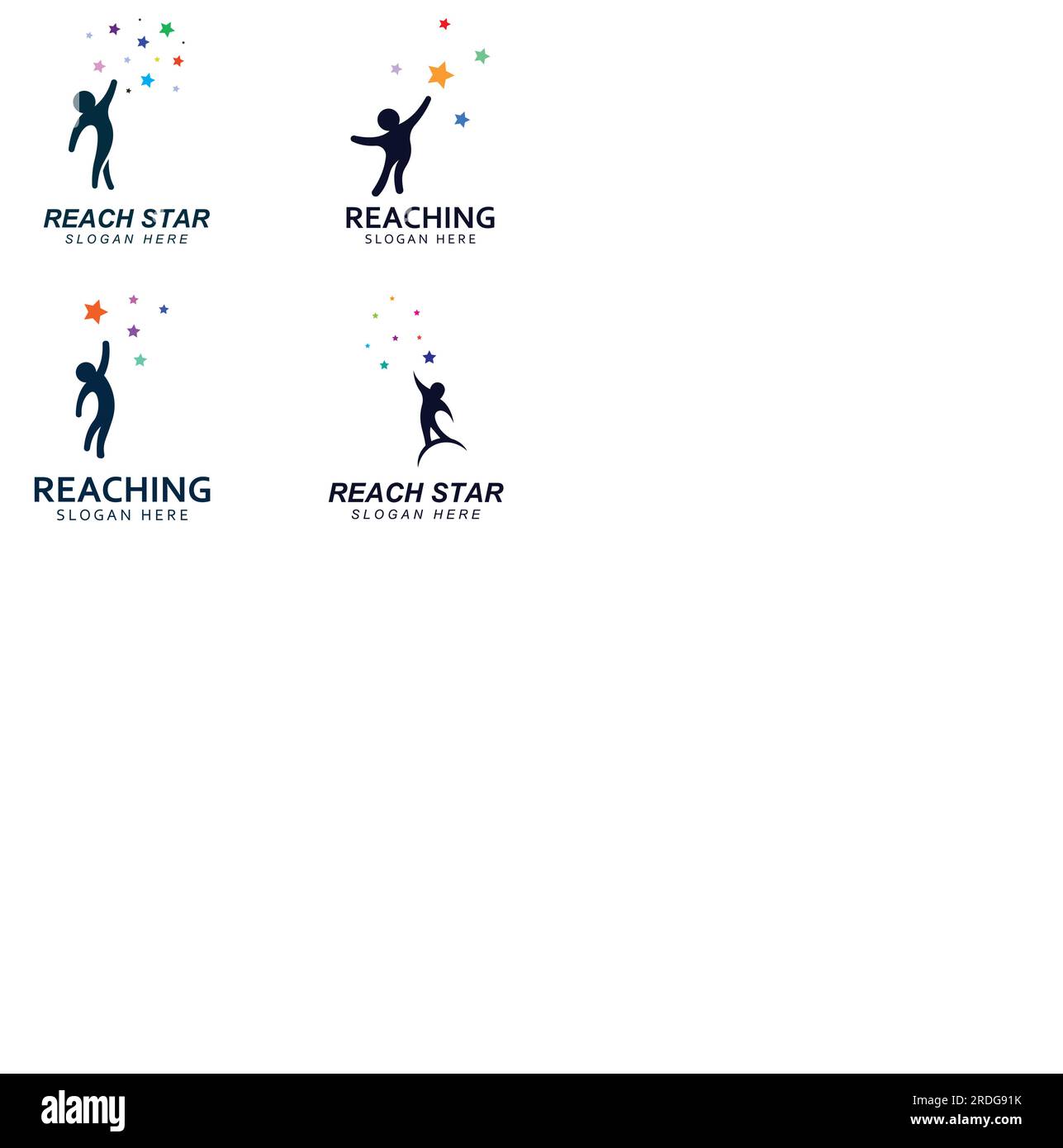 A logo to reach the stars or a logo to reach a dream or goal. Logo ...