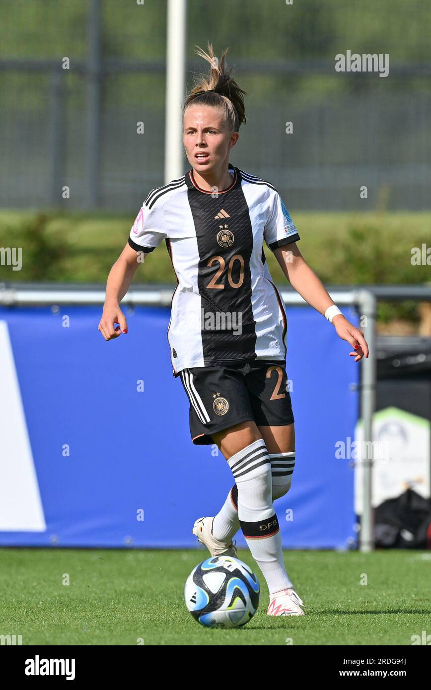 Laura Gloning (20) of Germany pictured during a female soccer game ...
