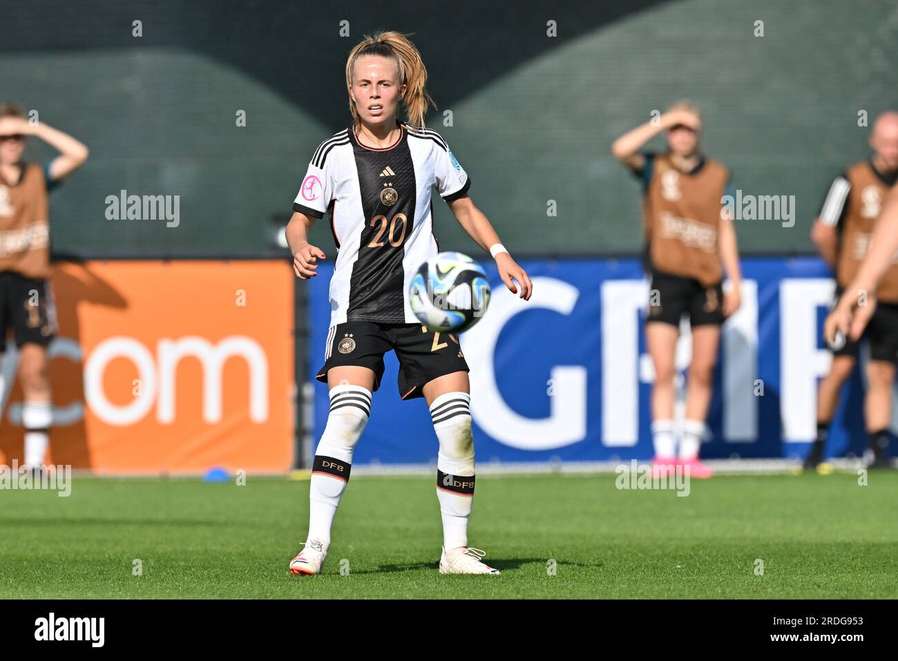 Laura Gloning (20) of Germany pictured during a female soccer game between the national women ...