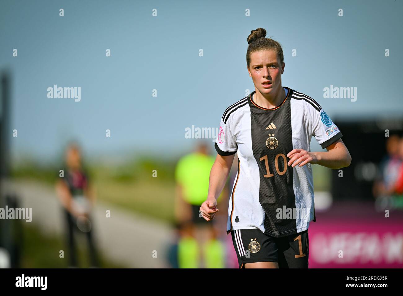 Alara Sehitler (10) of Germany pictured during a female soccer game between the national women ...
