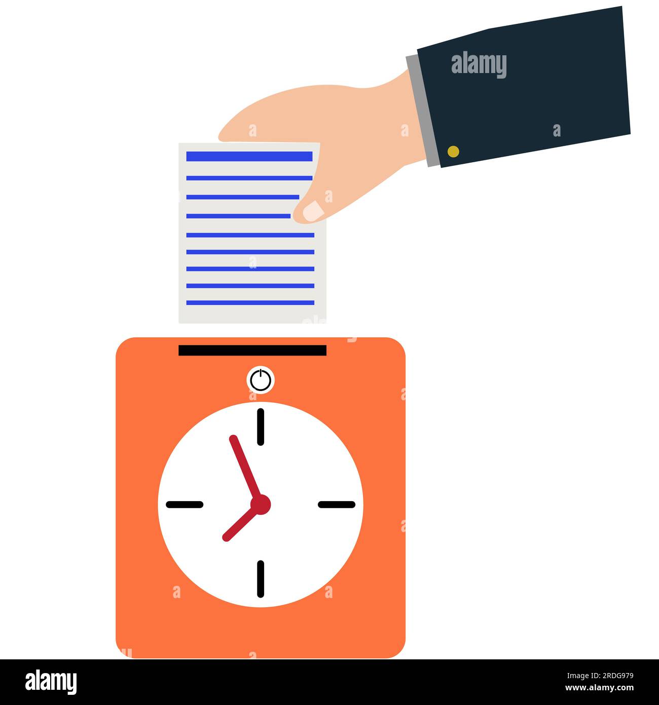 Timecard and timecard clock office hi-res stock photography and images ...