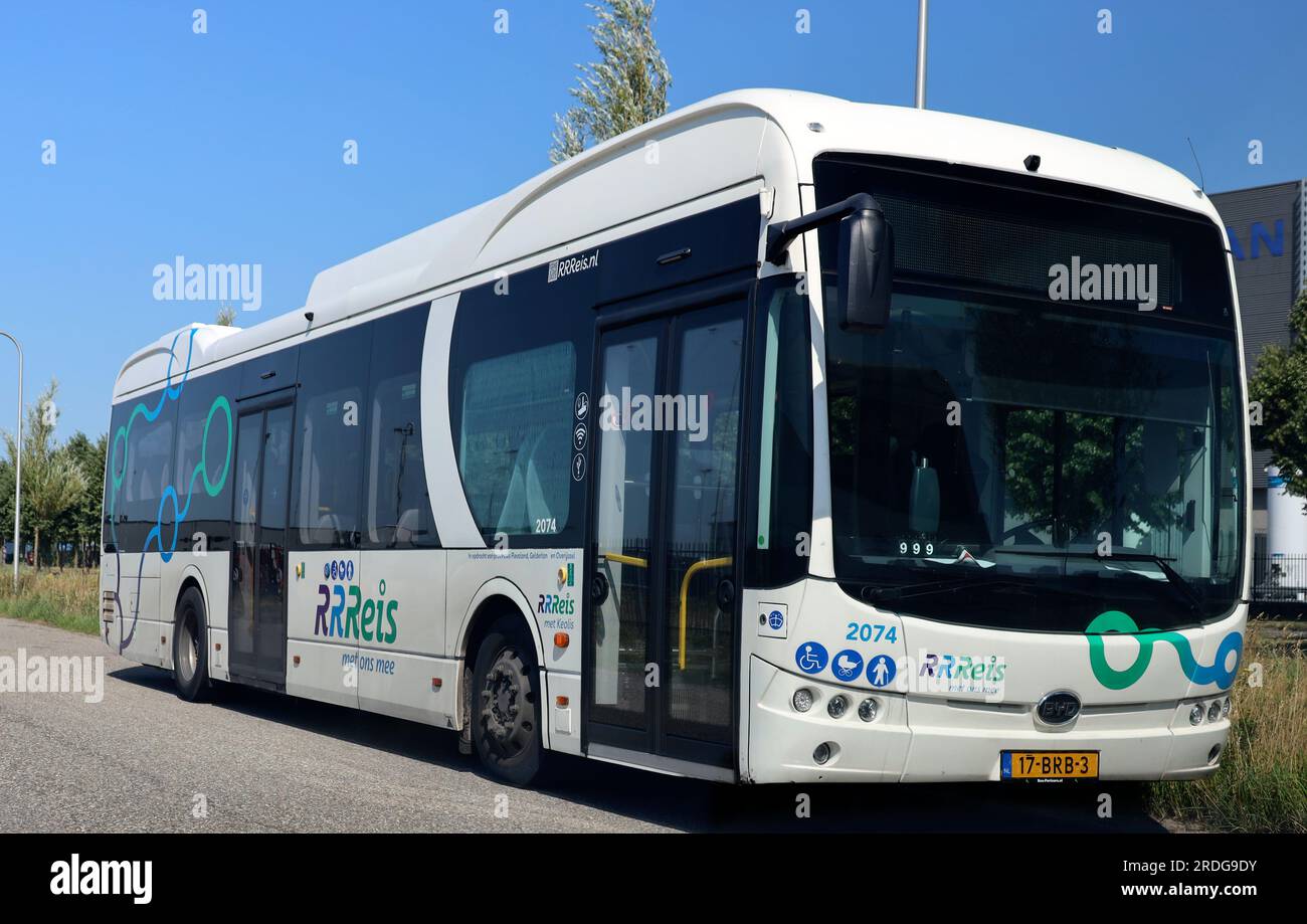 local bus parked in Zwolle, used by former company Keolis and now out ...