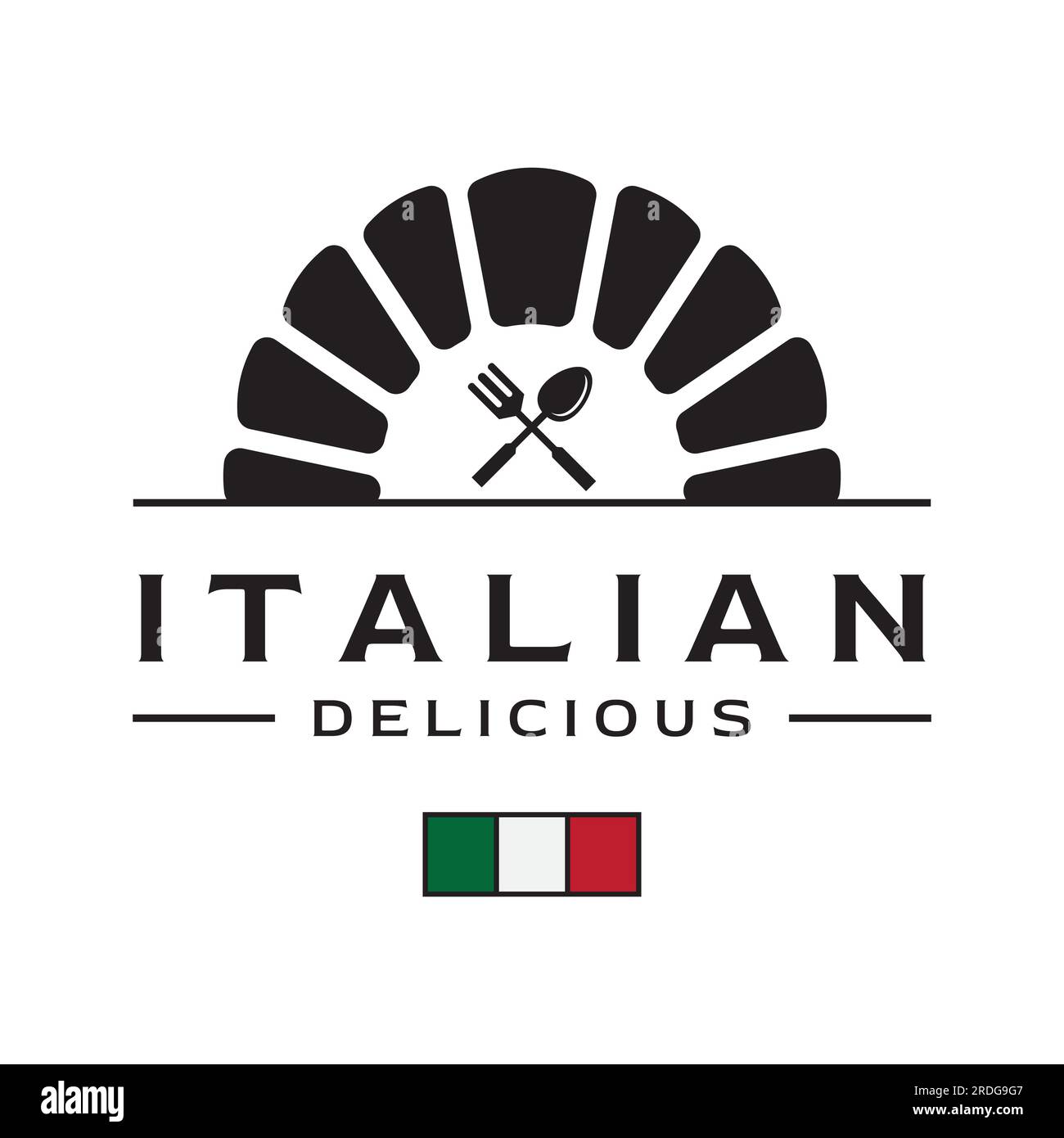 Delicious and delicious italian food logo design .With vintage food ...