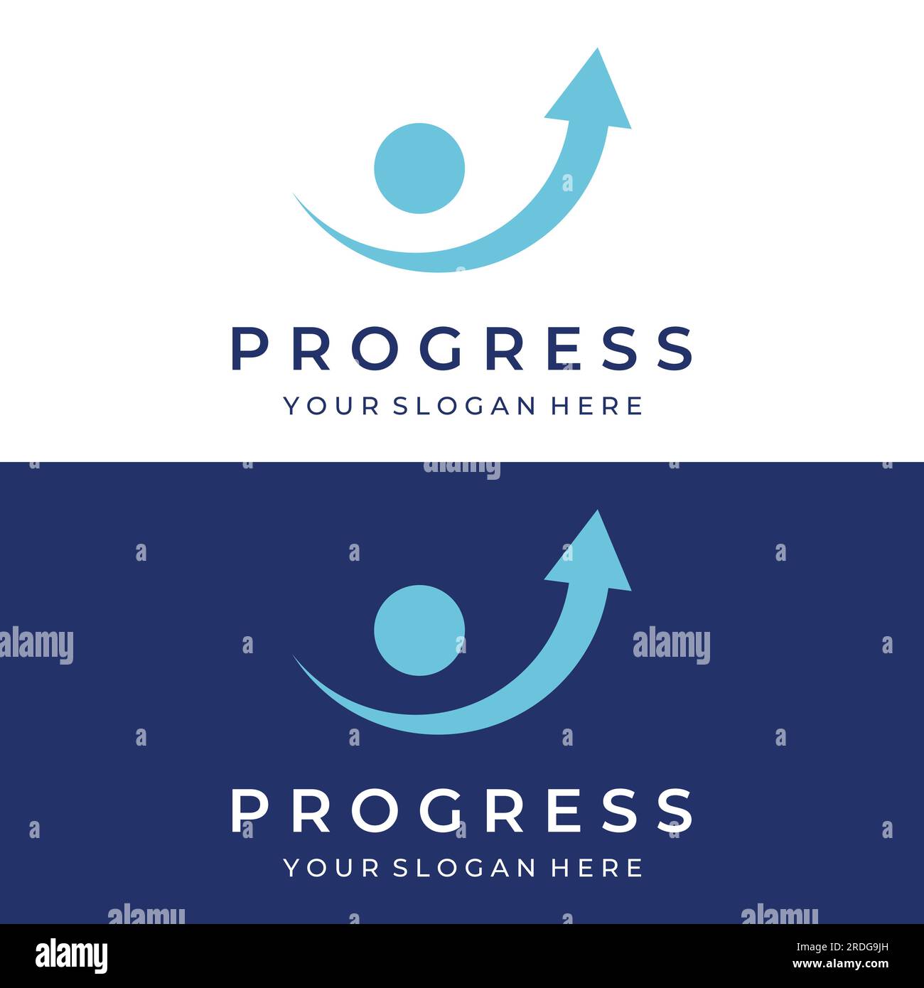 Financial and career creative growth and progress logo with arrow ...