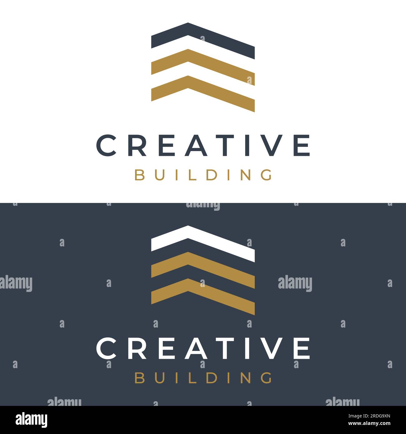 Logos of modern and elegant luxury apartment buildings, houses, hotels ...