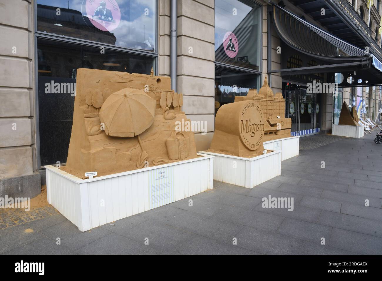 21 July 2023/Magasin department store view from kongens nytorv danish ...