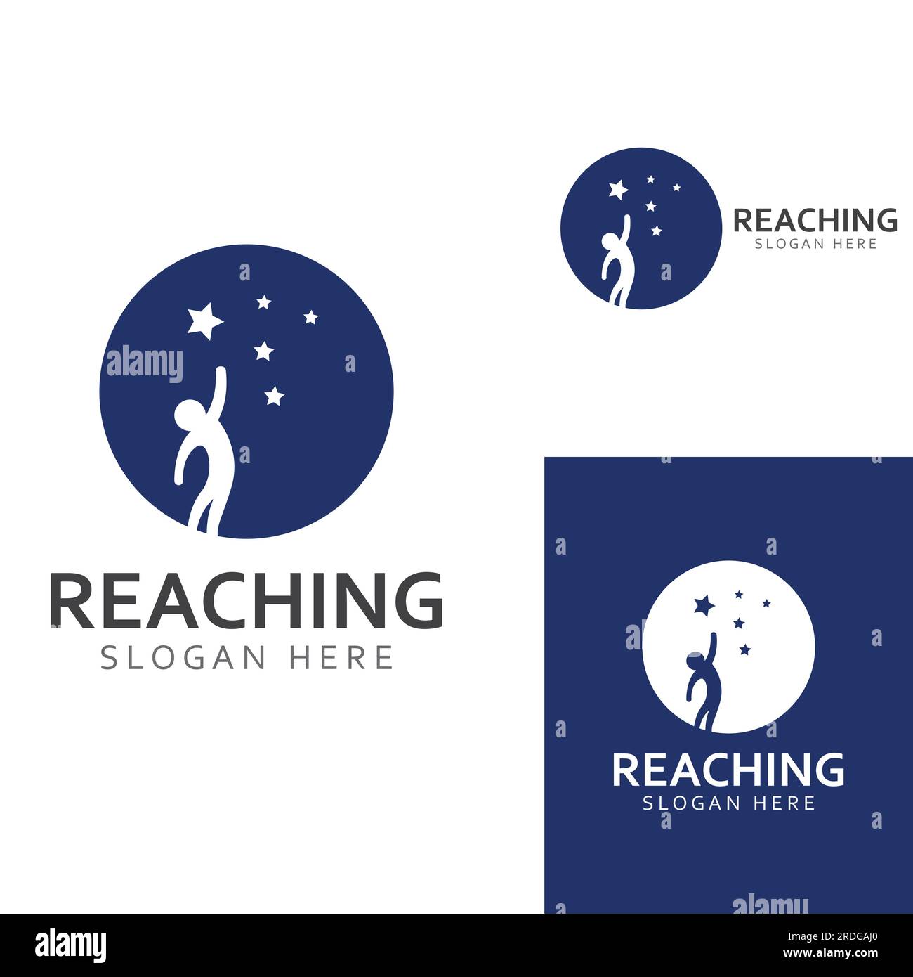 A logo to reach the stars or a logo to reach a dream or goal. Logo ...