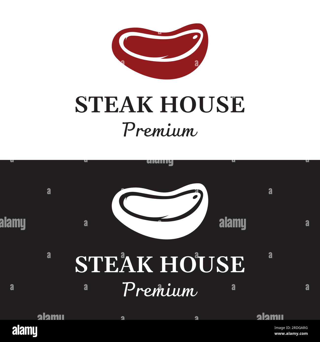 Steak house or fresh meat vintage logo.Premium quality grilled meat ... Steak house or fresh meat vintage logo.Premium quality grilled meat ...