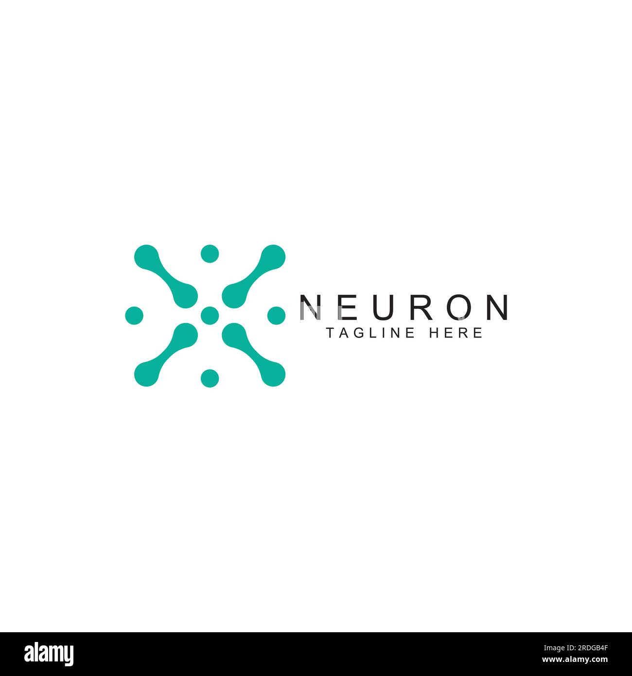 Neuron logo or nerve cell logo with vector concept Stock Vector Image ...