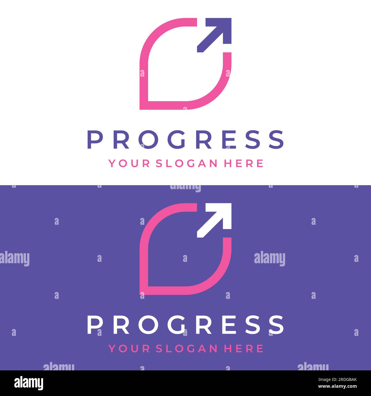 Financial and career creative growth and progress logo with arrow ...