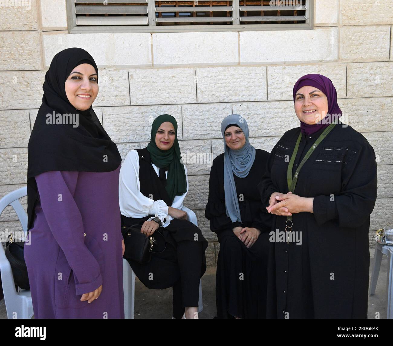 Turmus Aya, West Bank, on Friday, July 21, 2023. (L) Palestinian ...