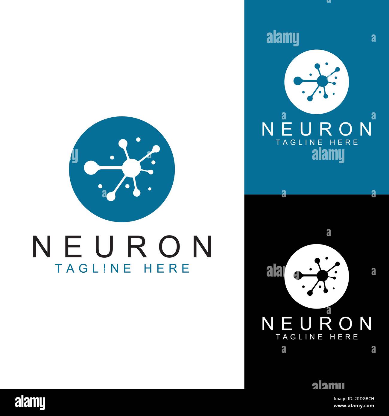 Neuron logo or nerve cell logo with vector concept Stock Vector Image ...