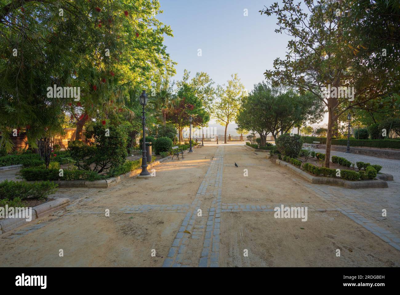 Alameda del Tajo Park - Ronda, Andalusia, Spain Stock Photo - Alamy