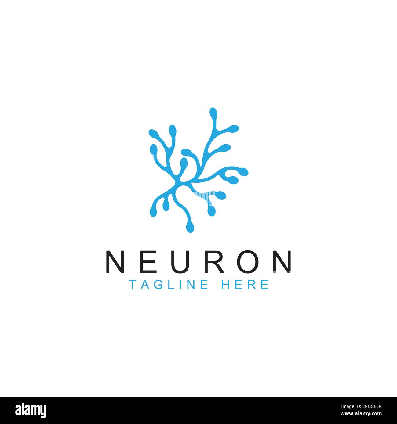 Nerve cell logo Cut Out Stock Images & Pictures - Alamy