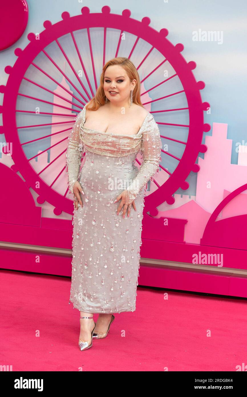 London, UK. 12 July, 2023. Nicola Coughlan attends the "Barbie ...